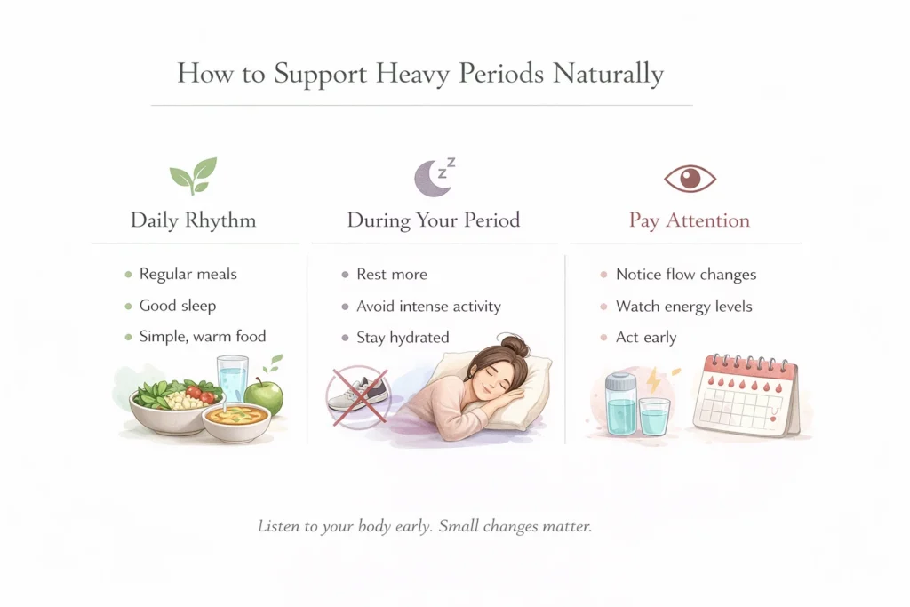 How to Stop Heavy Periods Naturally: Causes & Effective Remedies