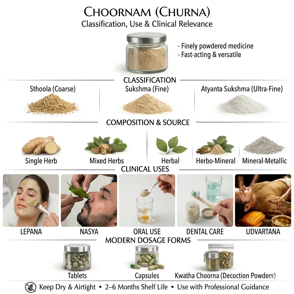 Choornam in Ayurveda: Meaning, Types, Uses & Preparation of Churna